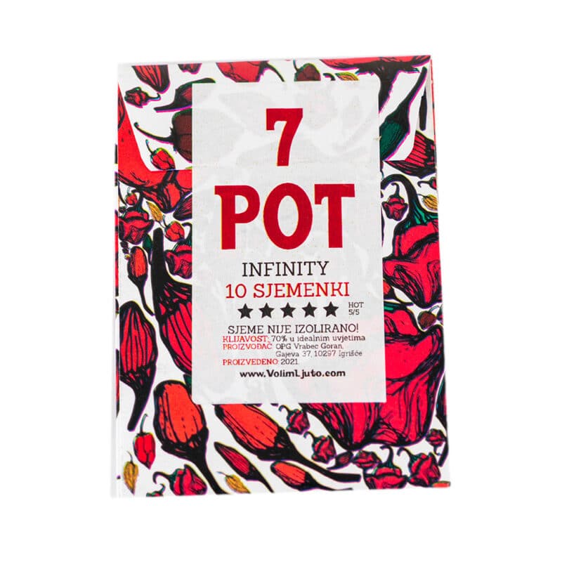 7 Pot Infinity - Sjemenke chili papričica | Volim Ljuto
